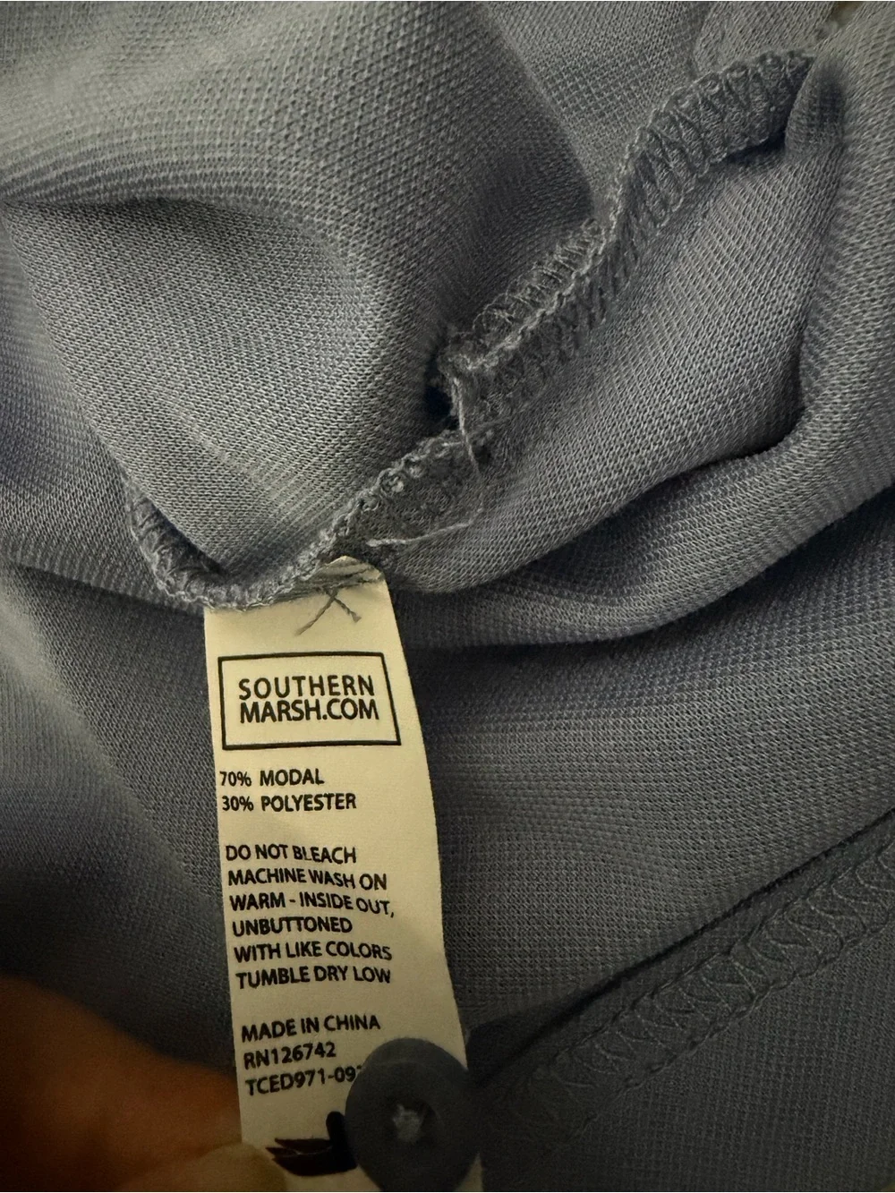 Southern Marsh | Shirts | Southern Marsh Light Blue Polo With Subtle ...